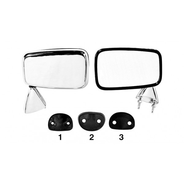 Classic Ford Panels Door Mirror (Steel) Chrome Magnum Car Panels